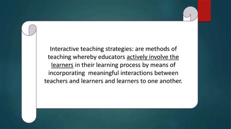 Interactive Teaching Strategies Pptx