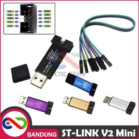 Jual St Link Mini V2 Programmer For Stm8 Stm32 Usb Downloader Stlink Cncst00 Ayo Beli Shopee