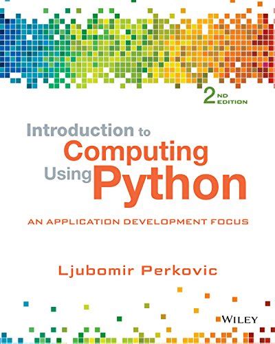 Introduction To Computing Using Python An Application