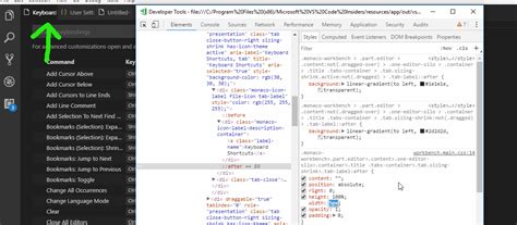 Show Tab Shrinking Overflow Differently No Shadow · Issue 39417 · Microsoftvscode