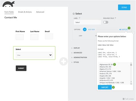 Dropdown Select Field In WordPress Forms Quick Guide Ninja Forms