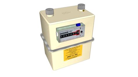 Gas Meter Domestic U6 3d Warehouse