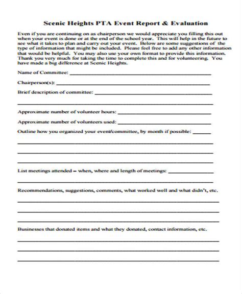 Event Report Templates Free Word Excel PDF Formats Samples Examples Designs