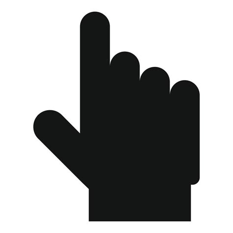 Hand Cursor Website Icon Simple Black Style Vector Art At Vecteezy