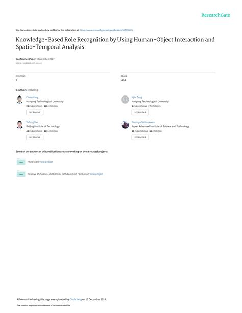 Knowledge Based Role Recognition By Using Human Object Interaction And