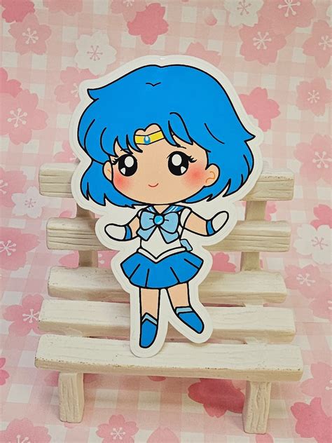 Anime Sailor Soldiers Chibi Die Cut Stickers Etsy