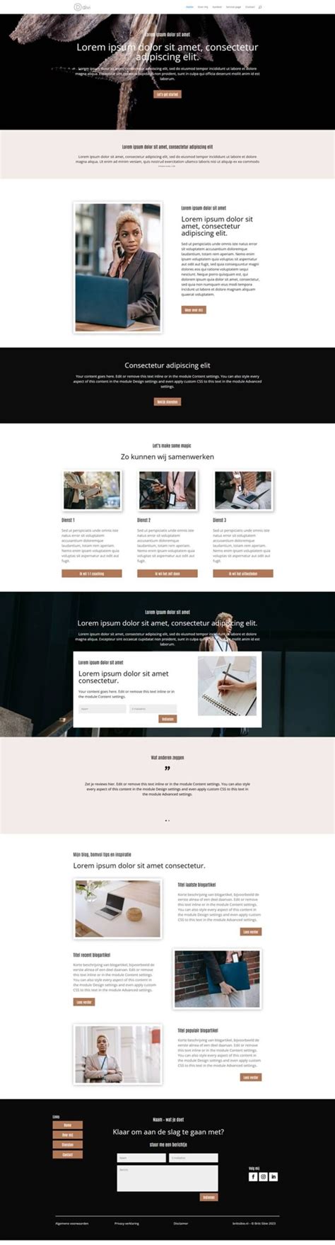 Wordpress Template Classy Woman Britt Sibie Webdesigner And Fotografe