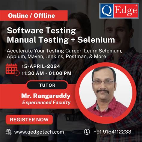 Softwaretesting Manualtesting Selenium Freedemo Qedgetech Techeducation