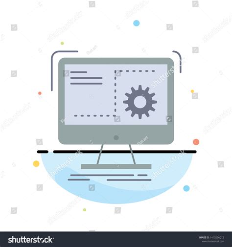 Command Computer Function Process Progress Flat Stock Vector Royalty