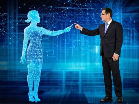 Futuristic Connection And Innovation In Cyberspace Premium Ai Generated Image