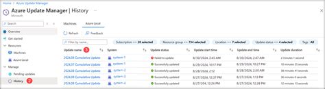 Azure Update Manager を使用して Azure Local バージョン 23h2 を更新する Azure Local