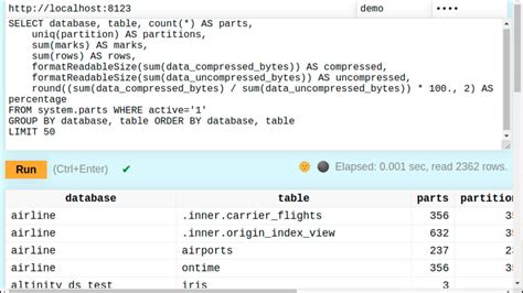 Tutorial Connecting To Altinitycloud® With The Clickhouse® Web Ui