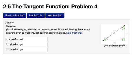 Solved The Tangent Function Problem Point Suppose Chegg