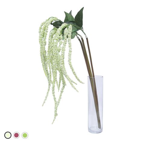 Set Of 3 Artificial Hanging Amaranthus Flower Stem Spray 43in Overstock