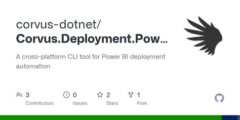 GitHub Corvus Dotnet Corvus Deployment PowerBi Cli A Cross Platform CLI Tool For Power BI