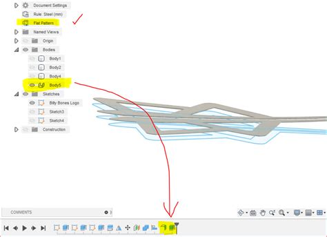 solved flattening curved design into parts for laser cutter autodesk