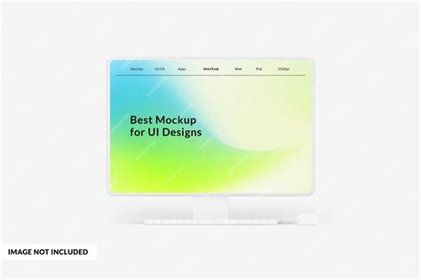 Premium Psd Minimal Computer Screen Mockup