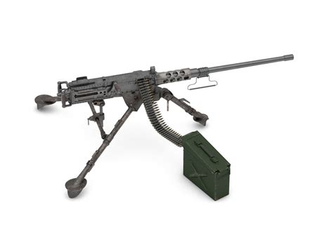 Browning Machine Gun Cal 50 M2 Hb 3d Model Cgtrader