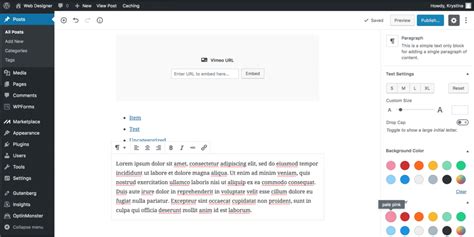 Adding Paragraph Text In Gutenberg Wp Tutoring Com