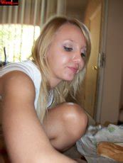 Cute Blonde Babe Showing Off Her New Pink Panties Photos