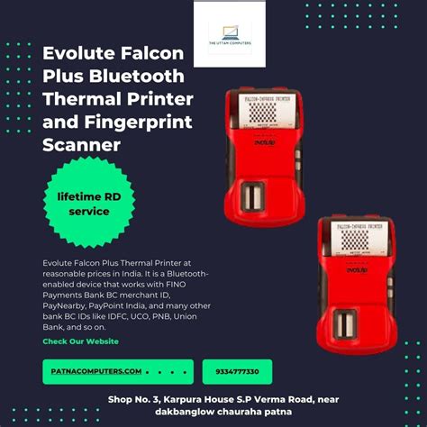 Evolute Fingerprint Device Bluetooth Printer Outlet Stores