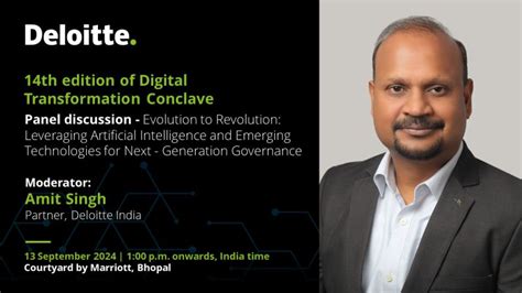Deloitte Indias Amit Kumar Singh On Ai And Emerging Technologies