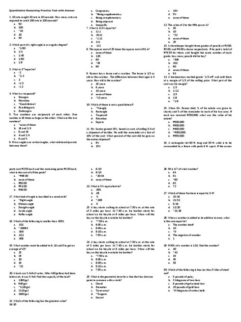 Quantitative Reasoning Practice Test Rectangle Carbon