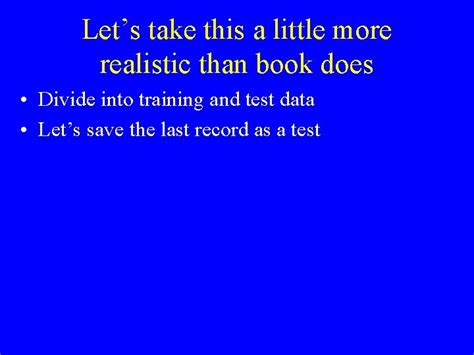 Data Mining Algorithms One R Chapter 4 Section