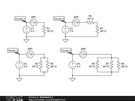 Resistance CircuitLab