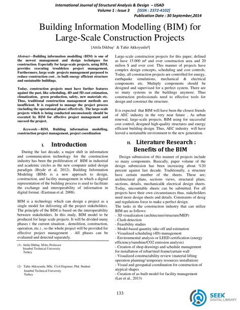Pdf Building Information Modelling Bim For Large Scale Construction Projects