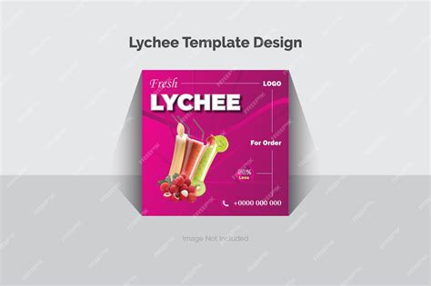 premium vector lychee juce template