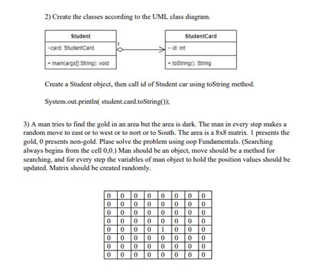 Solved 2 Create The Classes According To The UML Class Chegg Com