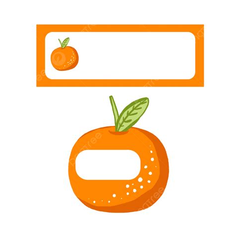 귀여운 오렌지 과일 텍스트 상자 이름표 레이블 벡터 주황색 텍스트 상자 이름표 Png 일러스트 및 벡터 에 대한 무료 다운로드 Pngtree