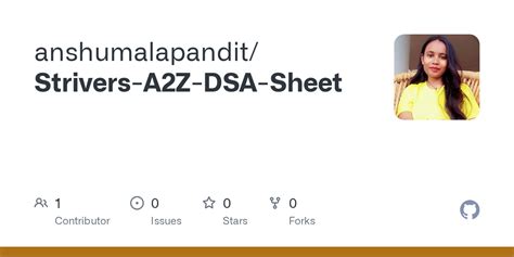 Github Anshumalapanditstrivers A2z Dsa Sheet