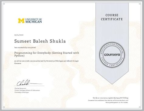 Sumeet Shukla On Linkedin Coursera Python Fundamentals