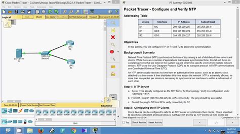 10214 Packet Tracer Configure And Verify Ntp Youtube