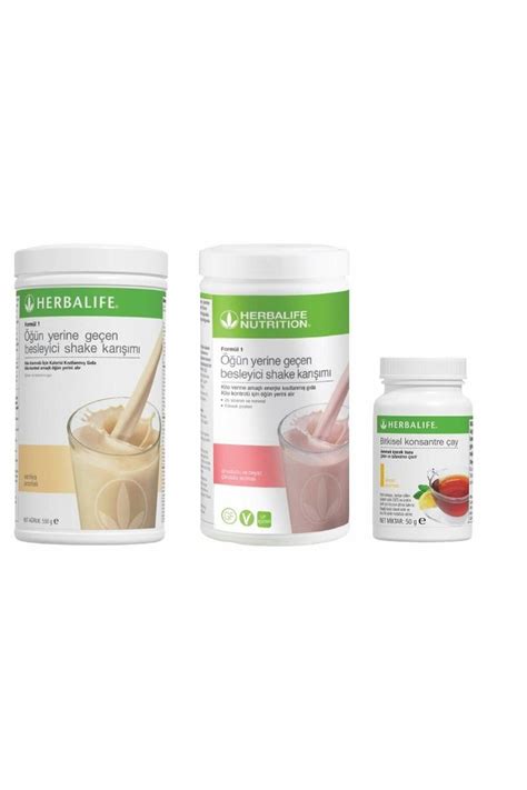 Herbalife Ekonomik Paket 1 Adet Vanilyalı Ve Ahududulu Shake Ve Limonlu Çay Kilo Verme Seti