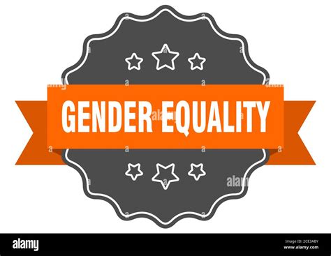 Gender Equality Label Gender Equality Isolated Seal Retro Sticker