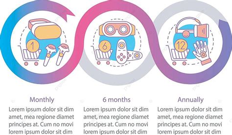 Vr Game Subscription Vector Infographic Template Connection Info Reality Vector Connection