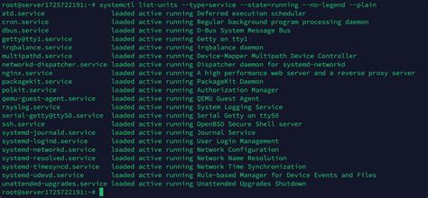 how to find running services in linux with systemd and systemctl commands