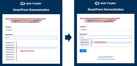 smartform for smartsheet real time cascading dropdowns