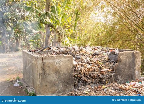 Burning Of A Lot Of Garbage In A Landfill There Is A Lot Of Garbage A Big Fire And Billowing