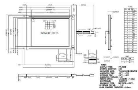 320x240 Graphic Lcd Module Stn Blue Touch Option Arduino