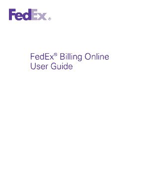Fillable Online FedEx Billing Invoices Fax Email Print PdfFiller