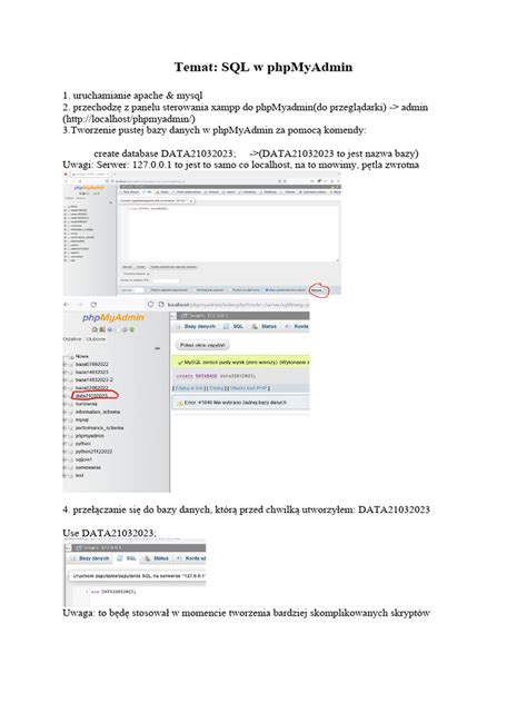 Temat Sql Phpmyadmin Pdf