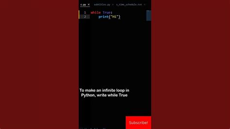 Python Infinite Loop Youtube