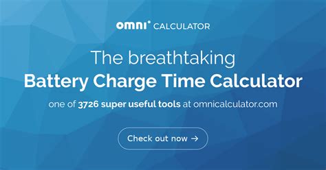 Battery Charge Time Calculator