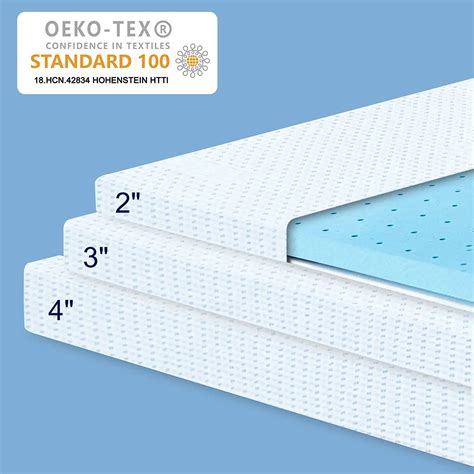 Gel Infused Memory Foam Mattress Topper Cooling Pad