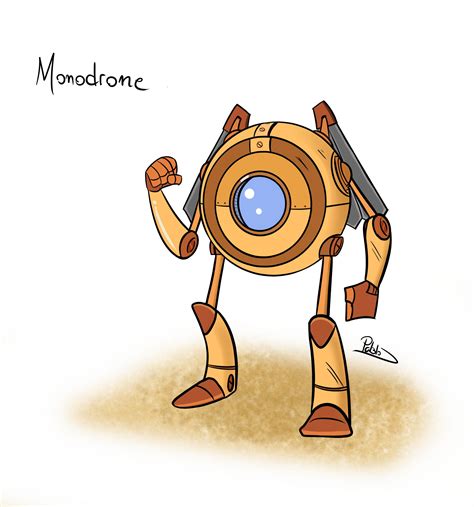 [oc] Modron Redesign 1 The Monodrone R Characterdrawing