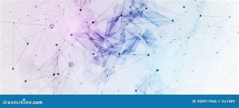 Plexus Effect On Abstract Background Cartoon Vector 350911943